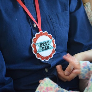 Personalised Father's Day Best Dad Medal, Father's Day Trophy - Etsy