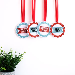 Personalised Father's Day Best Dad Medal, Father's Day Trophy - Etsy