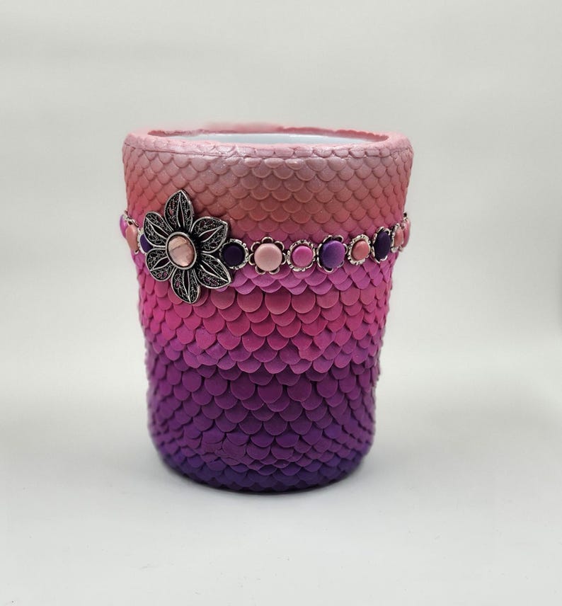 Jeweled Mermaid Ceramic Indoor Pot Pink and Purple - Etsy
