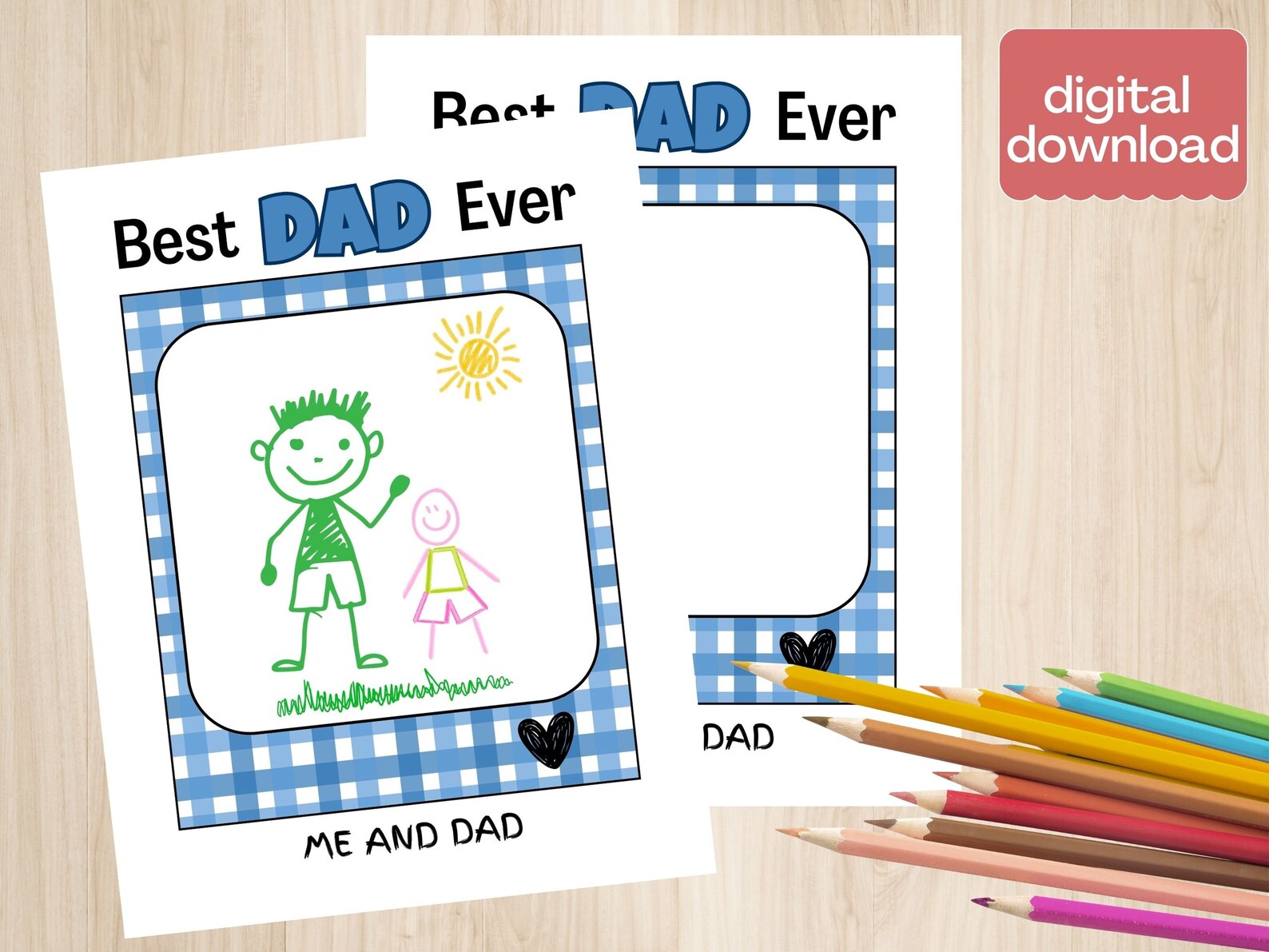 Father’s Day Printable Coloring Page | Printable Best Dad Ever | Father ...