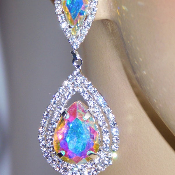 Large Colorful Earrings - Etsy