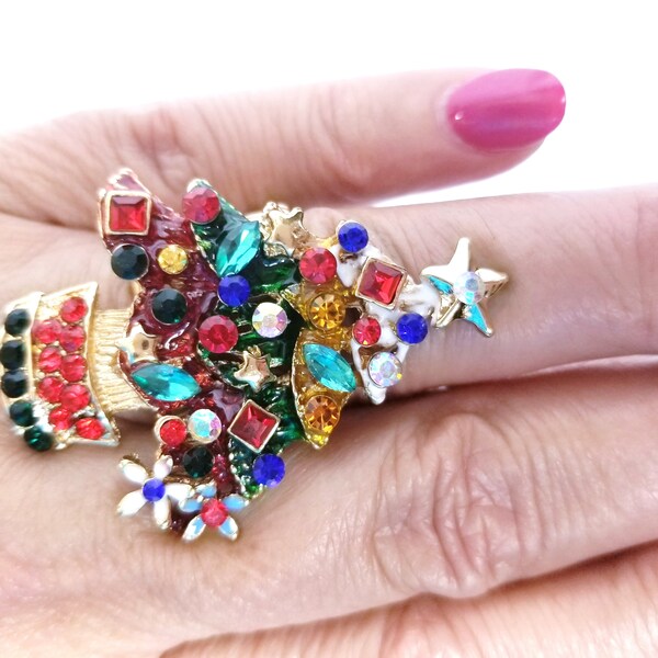 Christmas Ring - Etsy