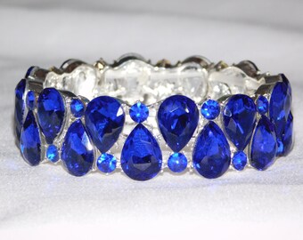 Royal Blue Bracelet | Etsy