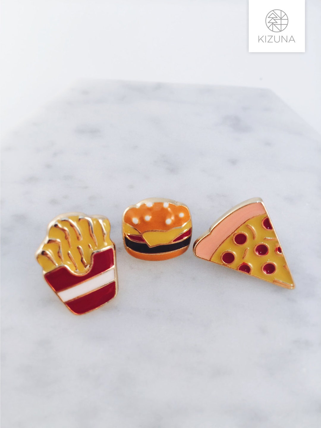 Junk Food Combo Pins Pizza Pin, Fries Pin, Hamburger Pin Food Pins Food ...