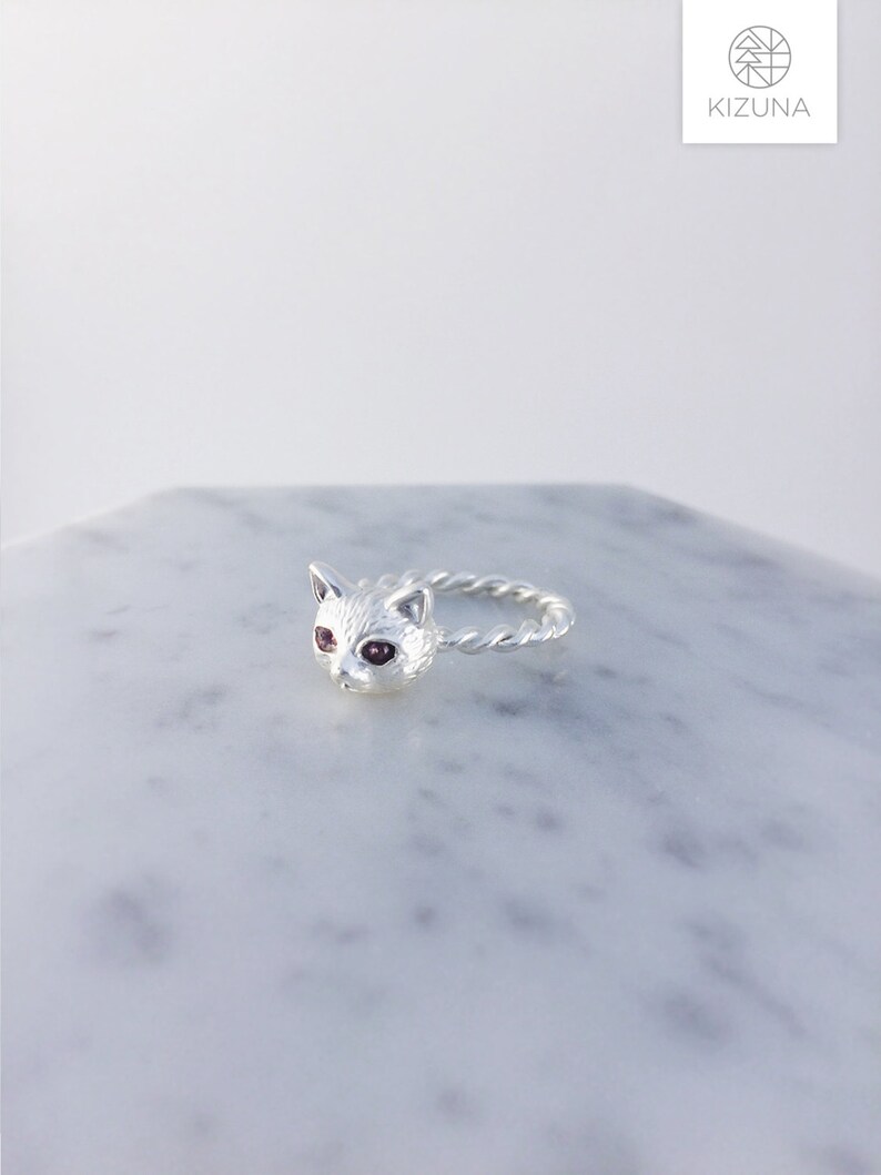 Adorable Cat Rings in 3 Colors Cat Rings Silver Ring Gold - Etsy