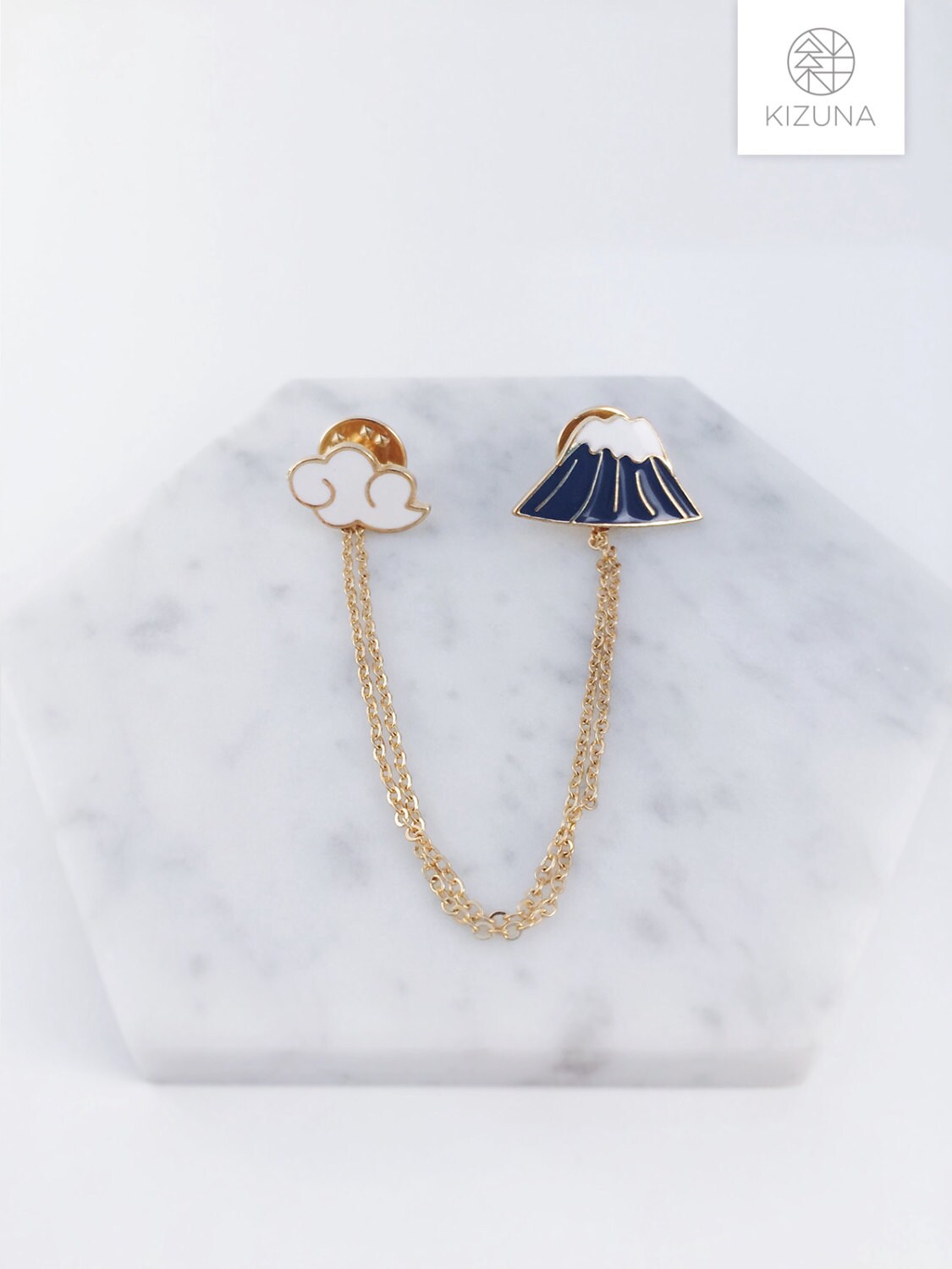 Japan Mt. Fuji Collar Pin - Etsy