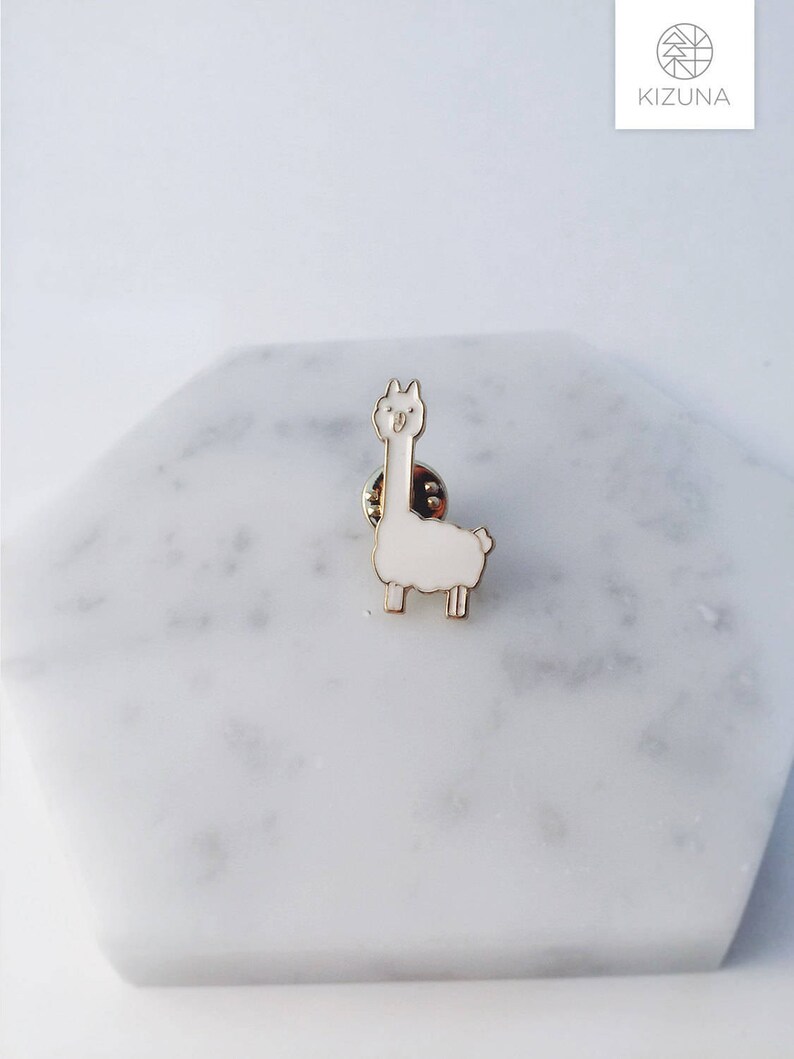 Llama Pin Alpaca Pin Fluffy Llama Animal Pins | Etsy