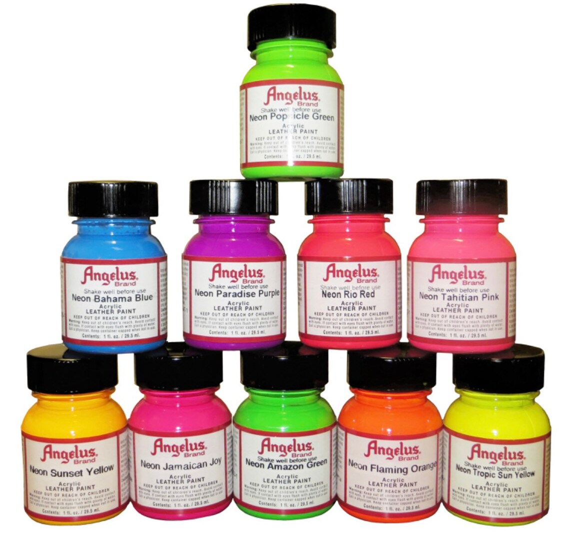 Angelus Neon Paint 1 oz | Etsy