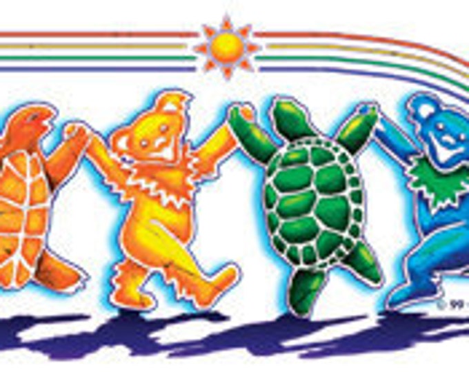 Grateful Dead Sticker Rainbow Critters. Terrapin Turtles and - Etsy