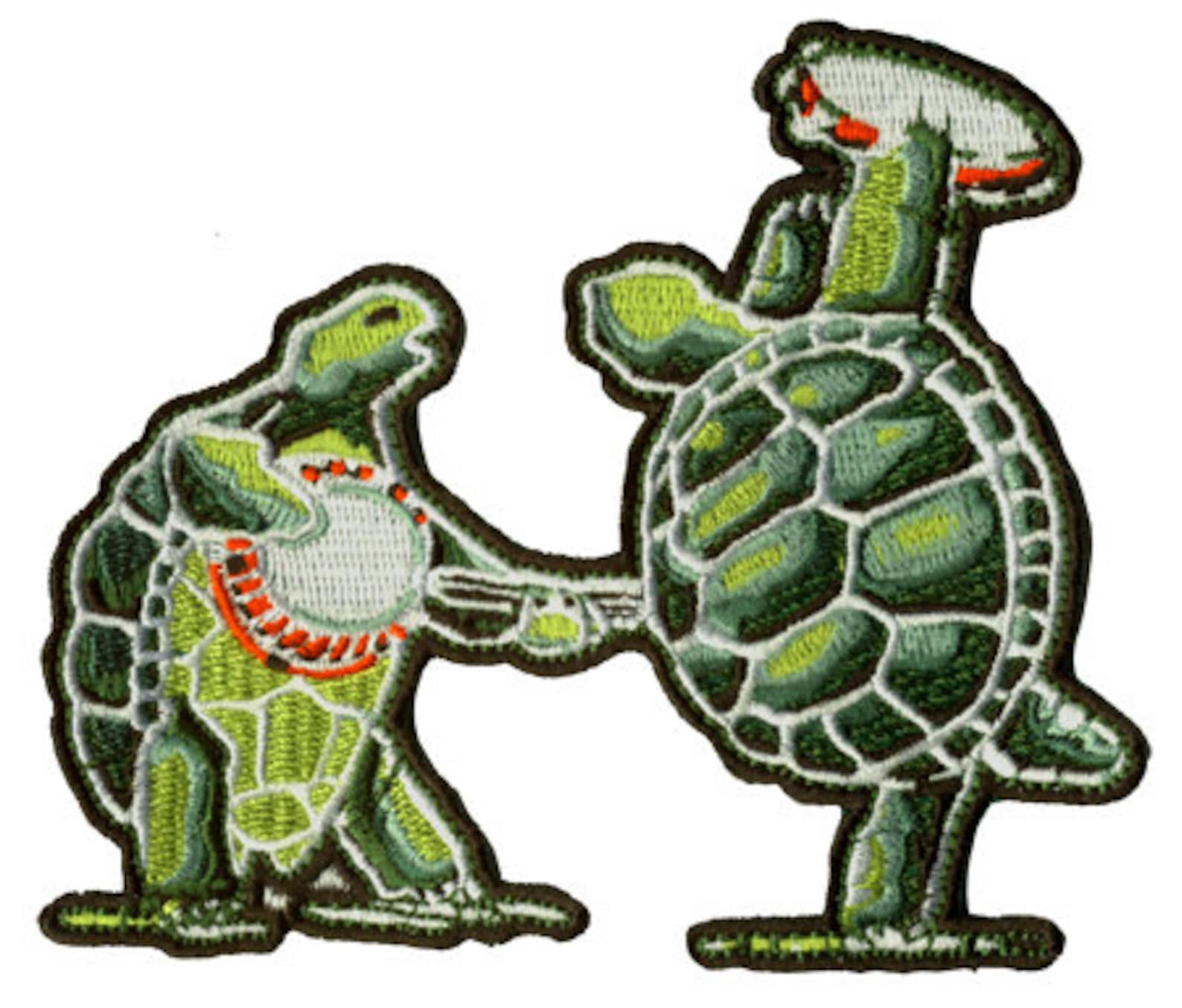 Grateful Dead Patch- Terrapin Station Turtles. 100% Embroidered/ Die ...