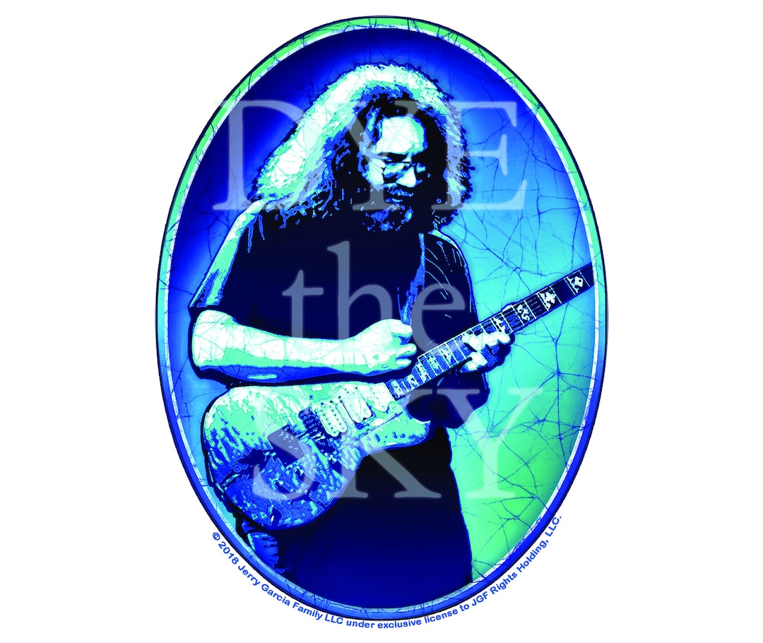 Jerry Garcia/ Grateful Dead Sticker- Jerry From 78 Playing the Wolf ...