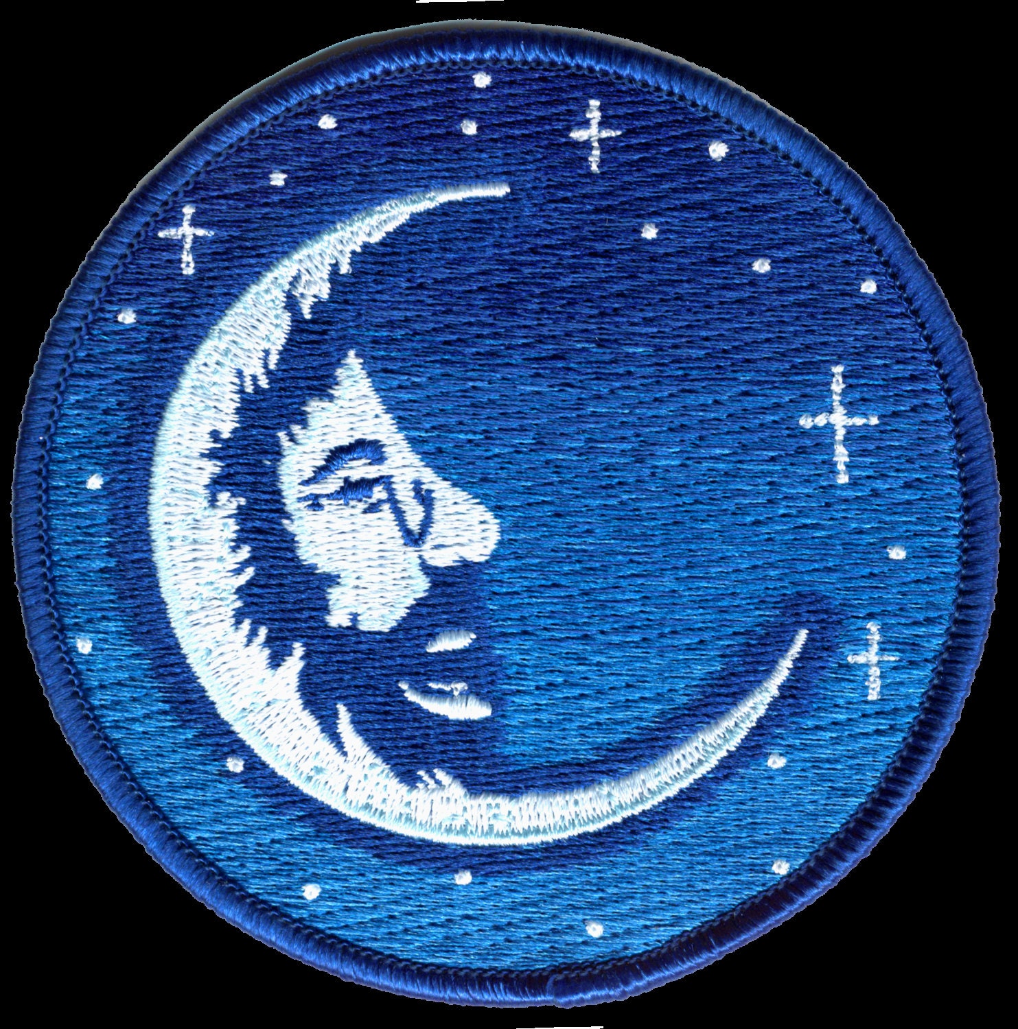 Jerry Garcia Moon 100% Embroidered Iron-on Patch / Grateful Dead/ Stars ...