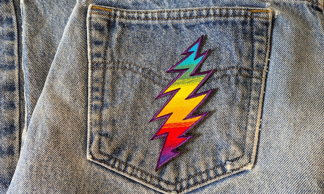 Grateful Dead Patch-bolt Embroidered Iron on Patch - Etsy