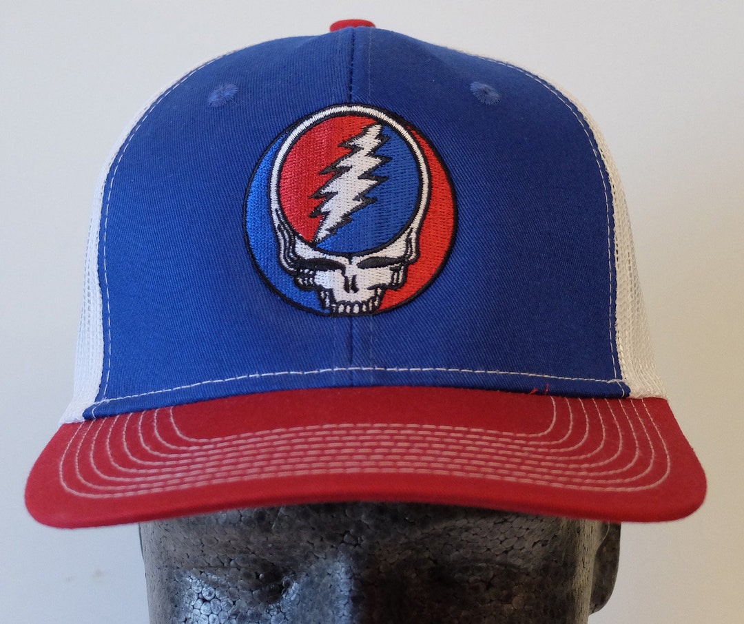 Grateful Dead-hat-trucker-snap Back,classic Steal Your Face-stealie ...