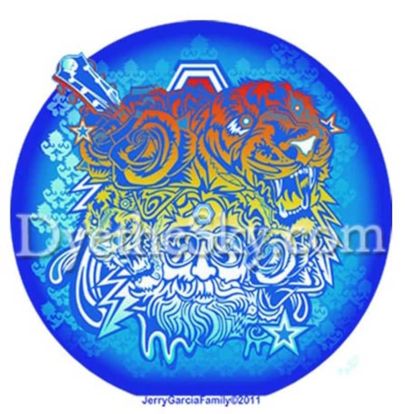 Jerry Garcia/grateful Dead Sticker-garcia Tigers-decal-car - Etsy