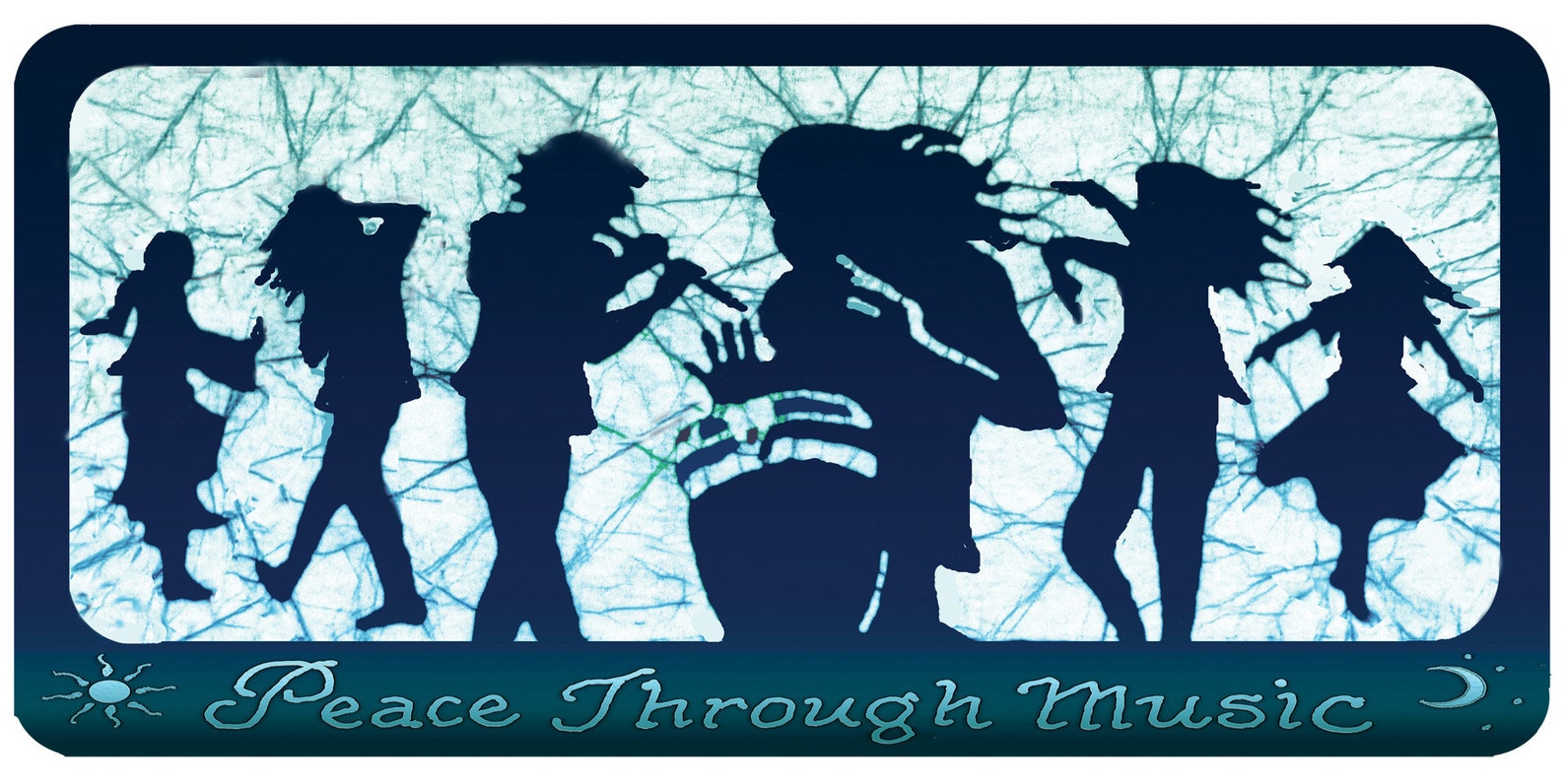 Peace Through Music Sticker Colorful Great on a Laptop Car - Etsy