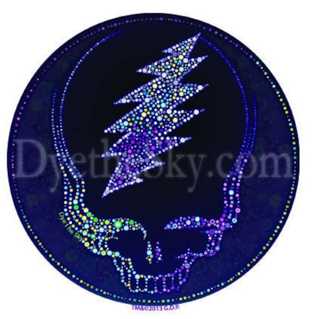 Grateful Dead Sticker/ Steal Your Face/ Stealie/ Car Sticker, Laptop ...