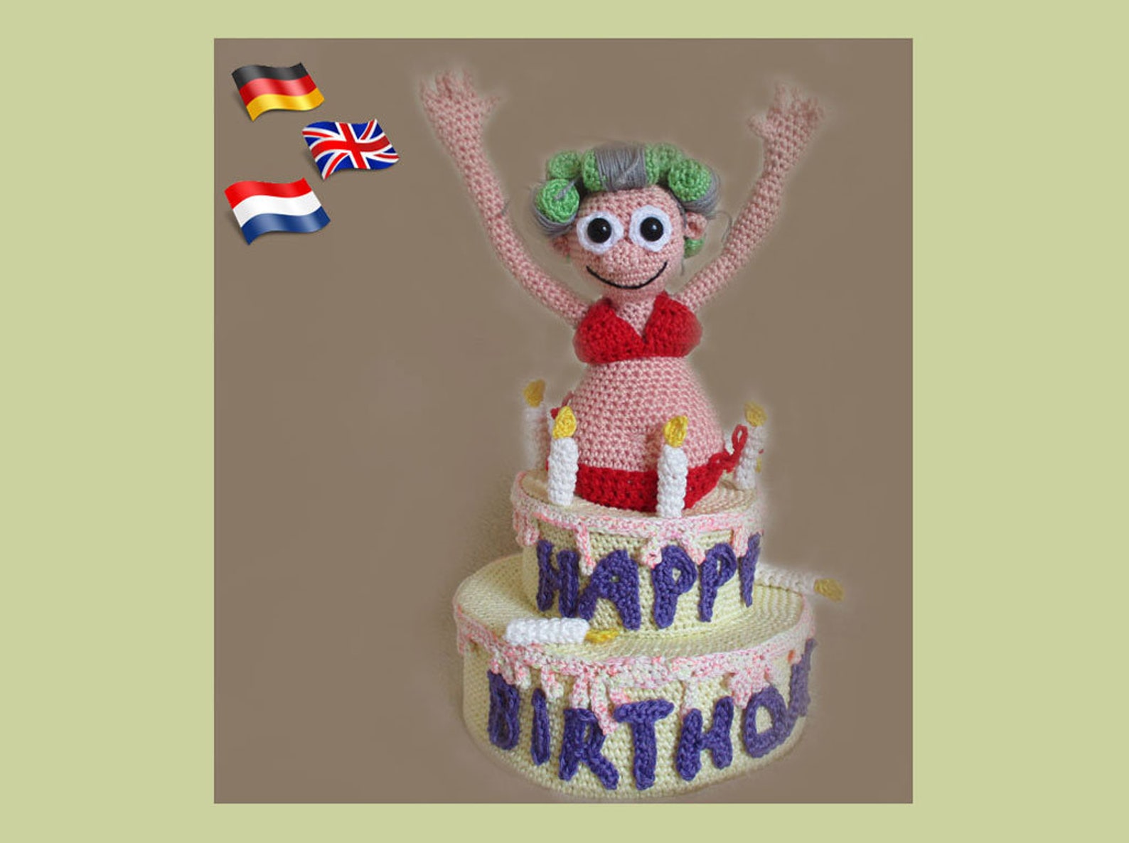 Happy Birthday Babs Amigurumi Doll Crochet Pattern Crochet | Etsy