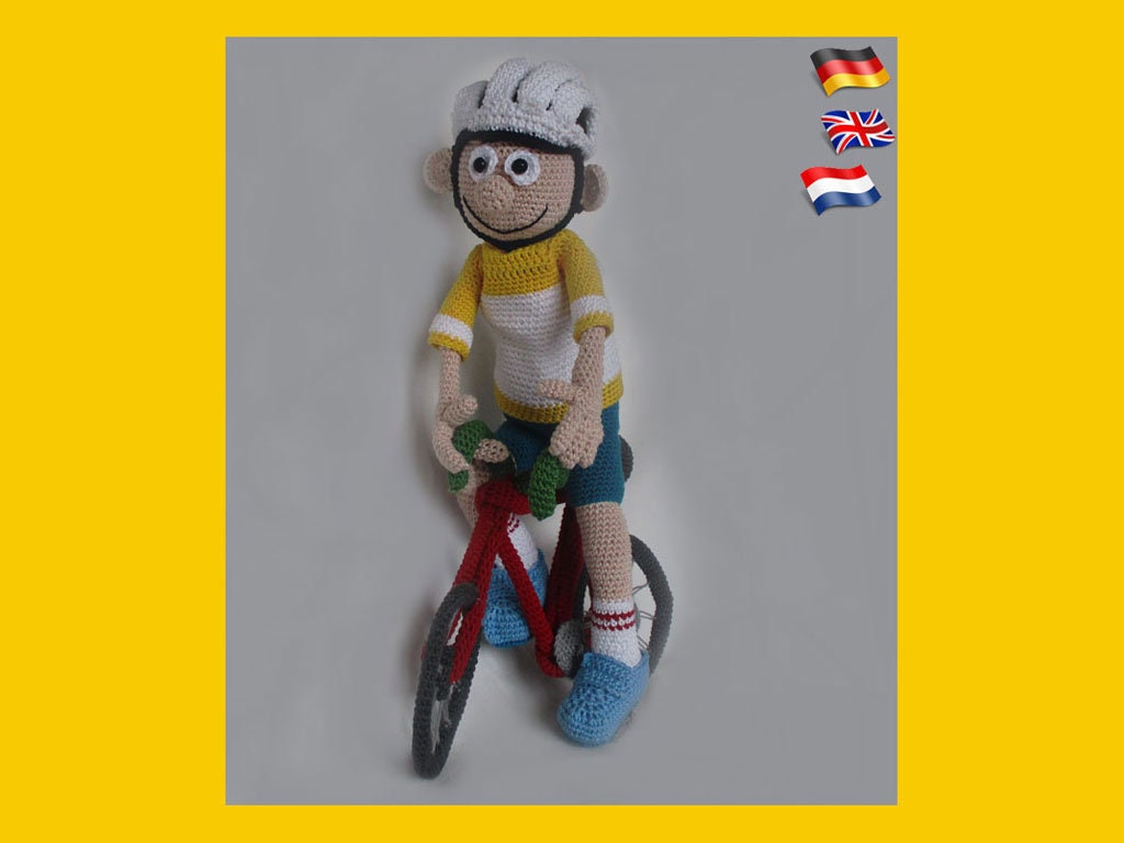 Cyclist Velo Amigurumi Doll Crochet Pattern Crochet Doll - Etsy