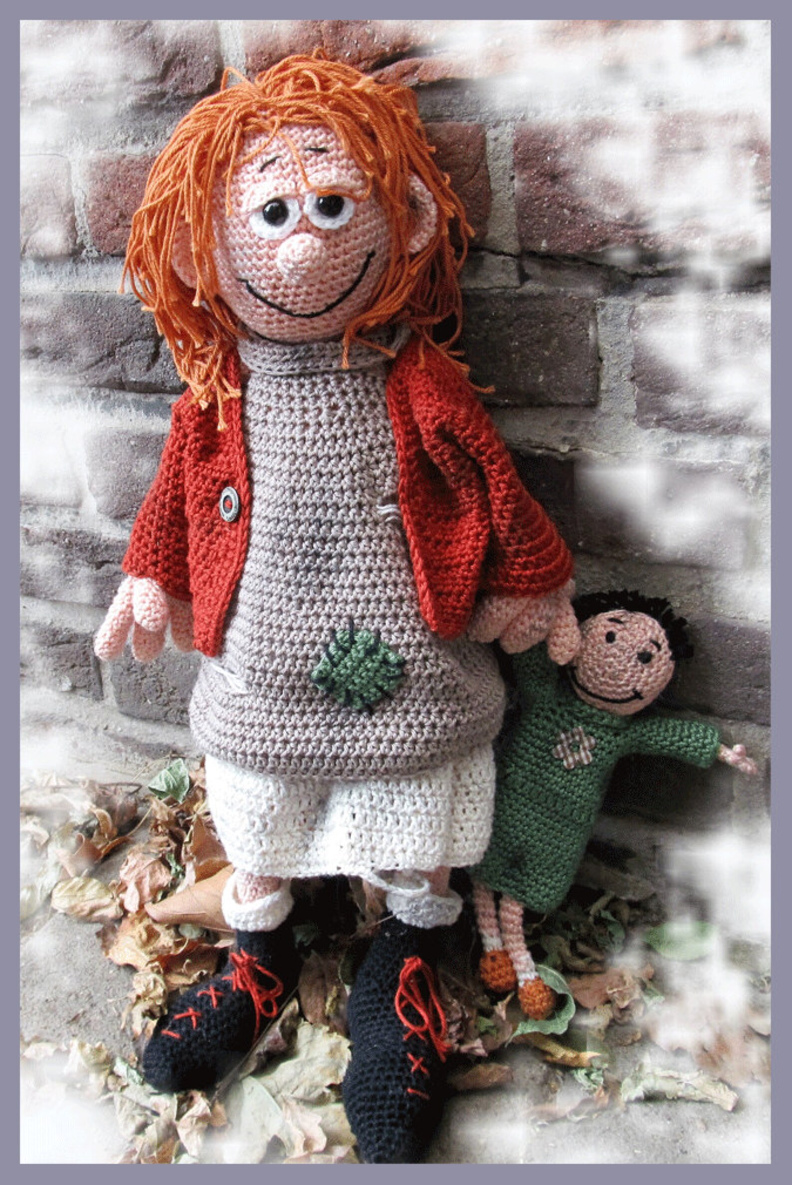 Crochet Pattern Poor Anna, Amigurumi Doll Crochet Pattern, Crocheted ...