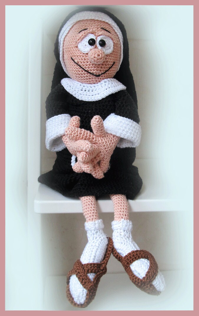 Crochet Pattern Nun Constance Amigurumi Doll Crochet Pattern - Etsy