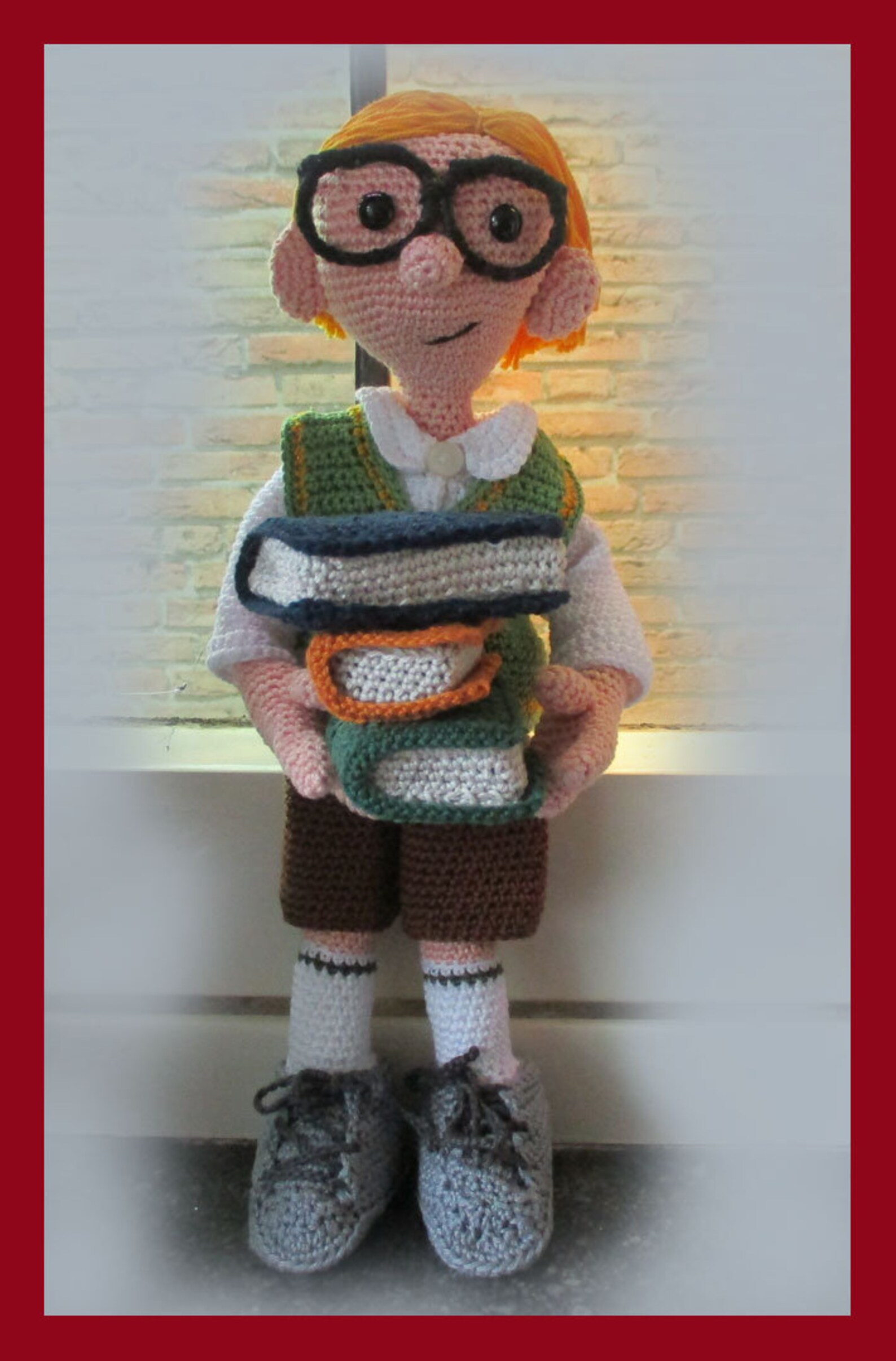 Nerd Nico, Amigurumi Doll Crochet Pattern, Crochet Doll Pattern ...
