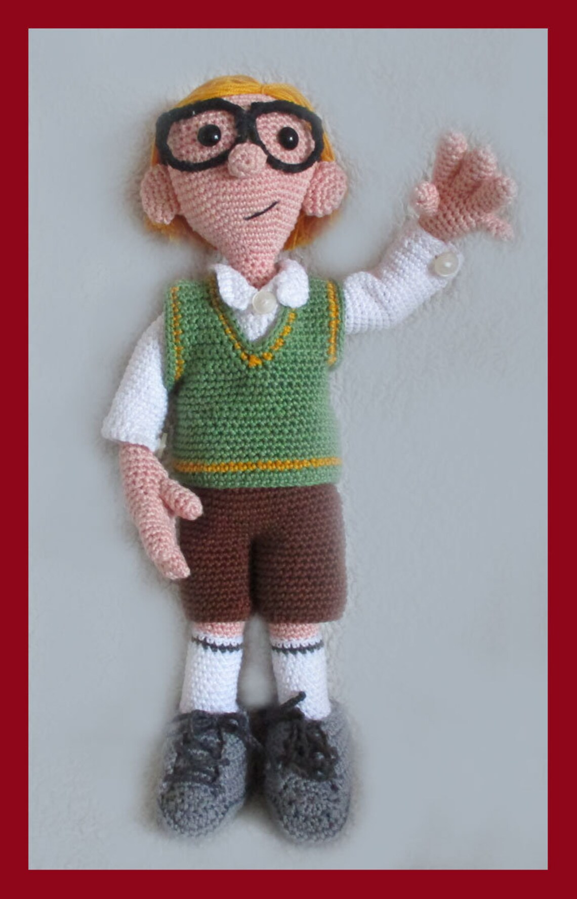 Nerd Nico, Amigurumi Doll Crochet Pattern, Crochet Doll Pattern ...