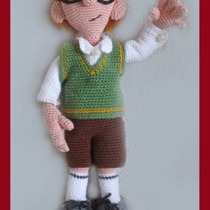 Nerd Nico, Amigurumi Doll Crochet Pattern, Crochet Doll Pattern ...