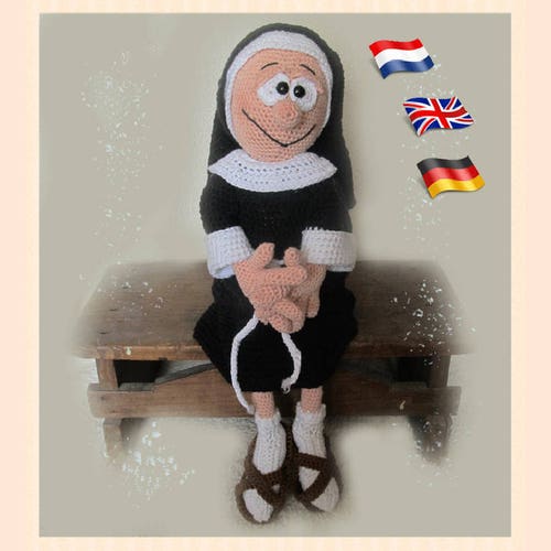 Crochet Pattern Nun Constance Amigurumi Doll Crochet Pattern - Etsy