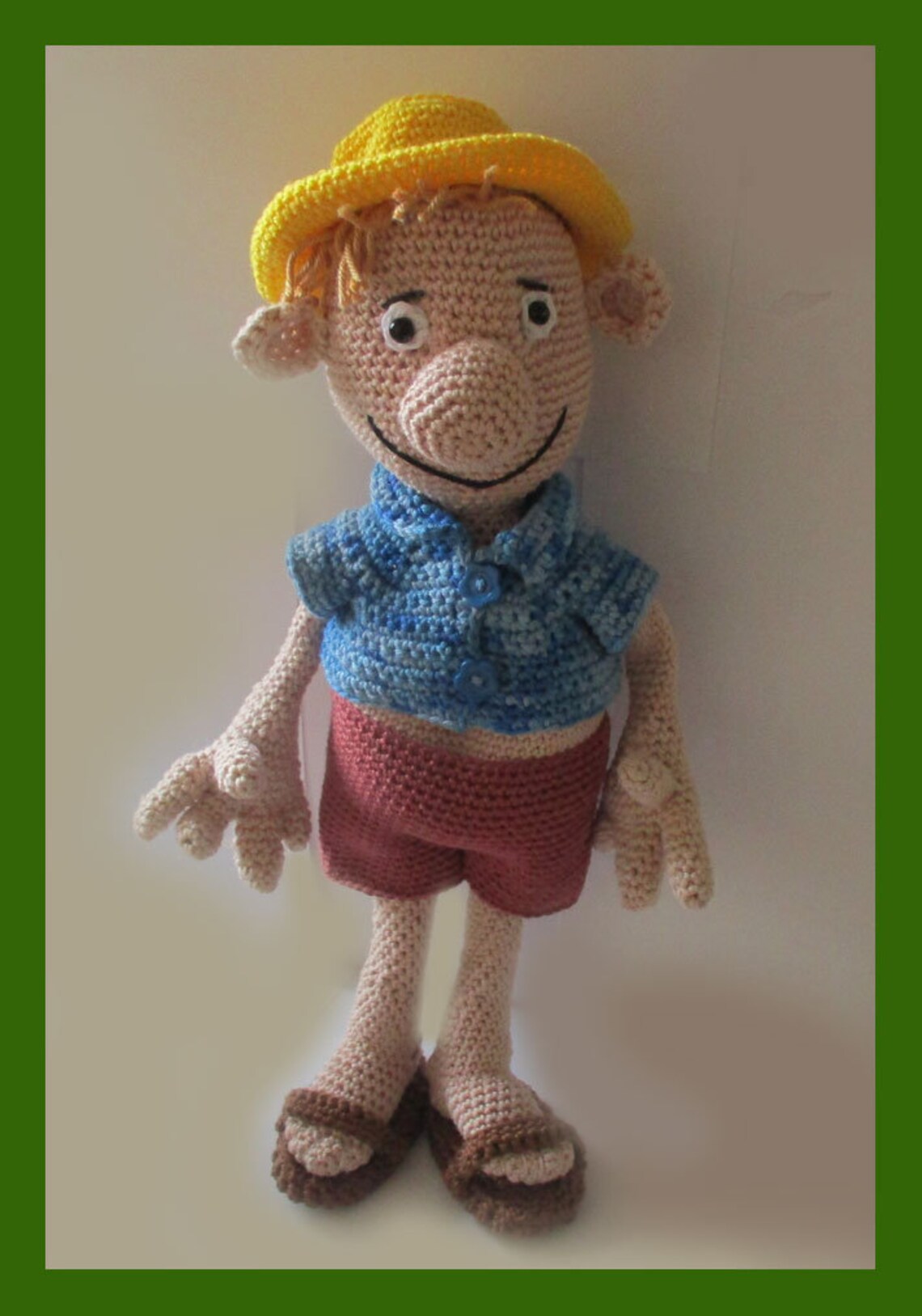 Barbeque Bob, Amigurumi Doll Crochet Pattern, Crochet Doll Pattern ...