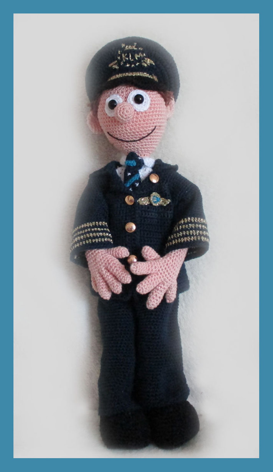 Pilot Pieter Amigurumi Doll Crochet Pattern Crochet Doll - Etsy