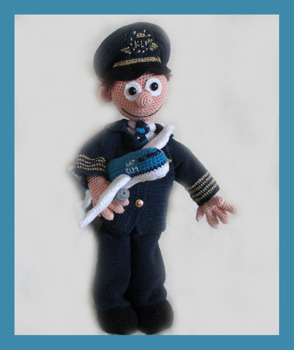 Pilot Pieter Amigurumi Doll Crochet Pattern Crochet Doll - Etsy