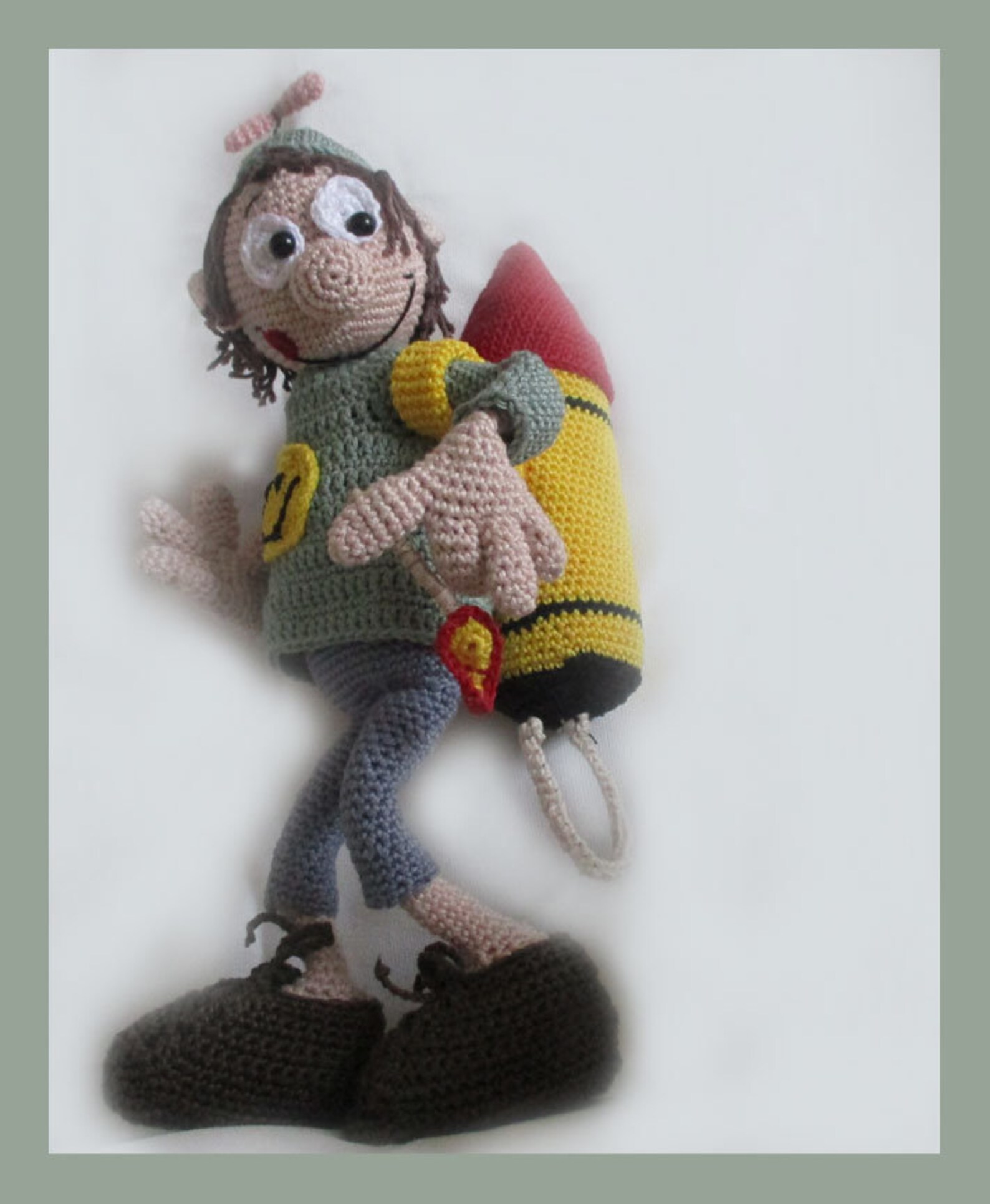 Daredevil Willem(rocketman), Amigurumi Doll Crochet Pattern, Crochet ...