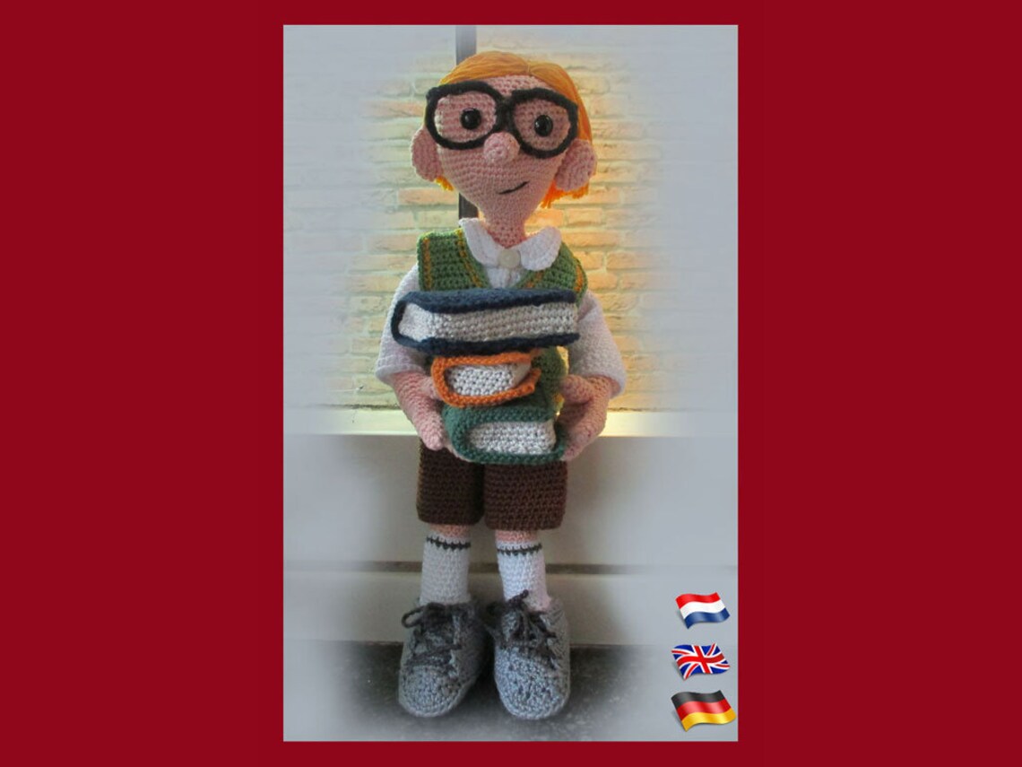 Nerd Nico Amigurumi Doll Crochet Pattern Crochet Doll - Etsy