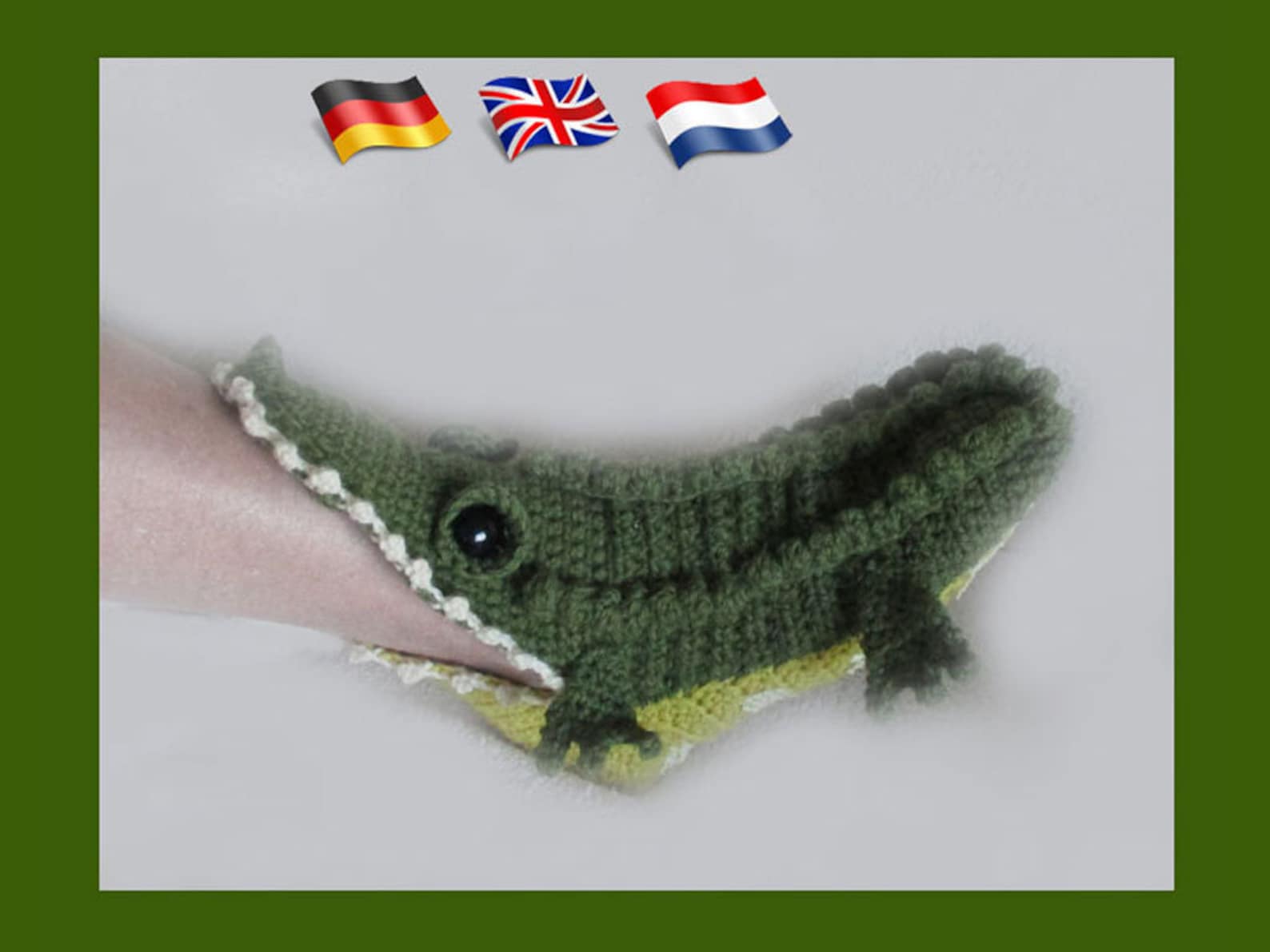 Crocodile Slippers for Adults, PDF, Instant Download - Etsy