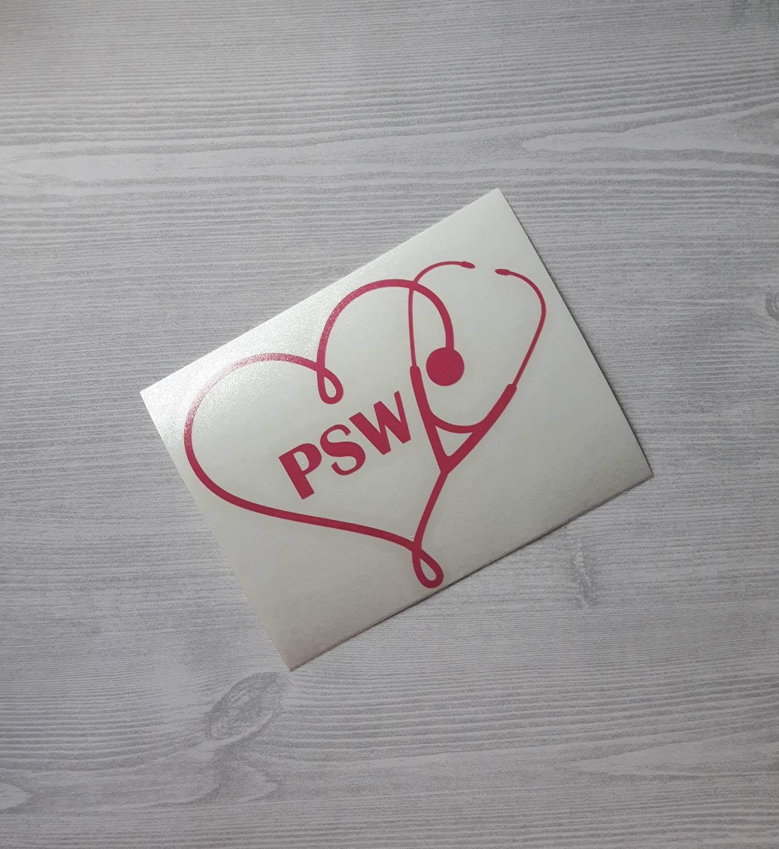 psw decal psw life psw decal nurses week nursing decal | Etsy