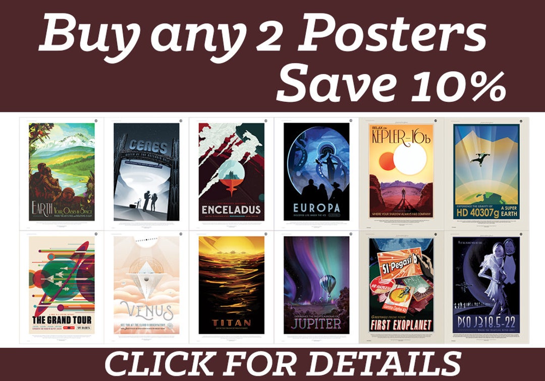 Buy 2 Posters and Save 10%! - Etsy