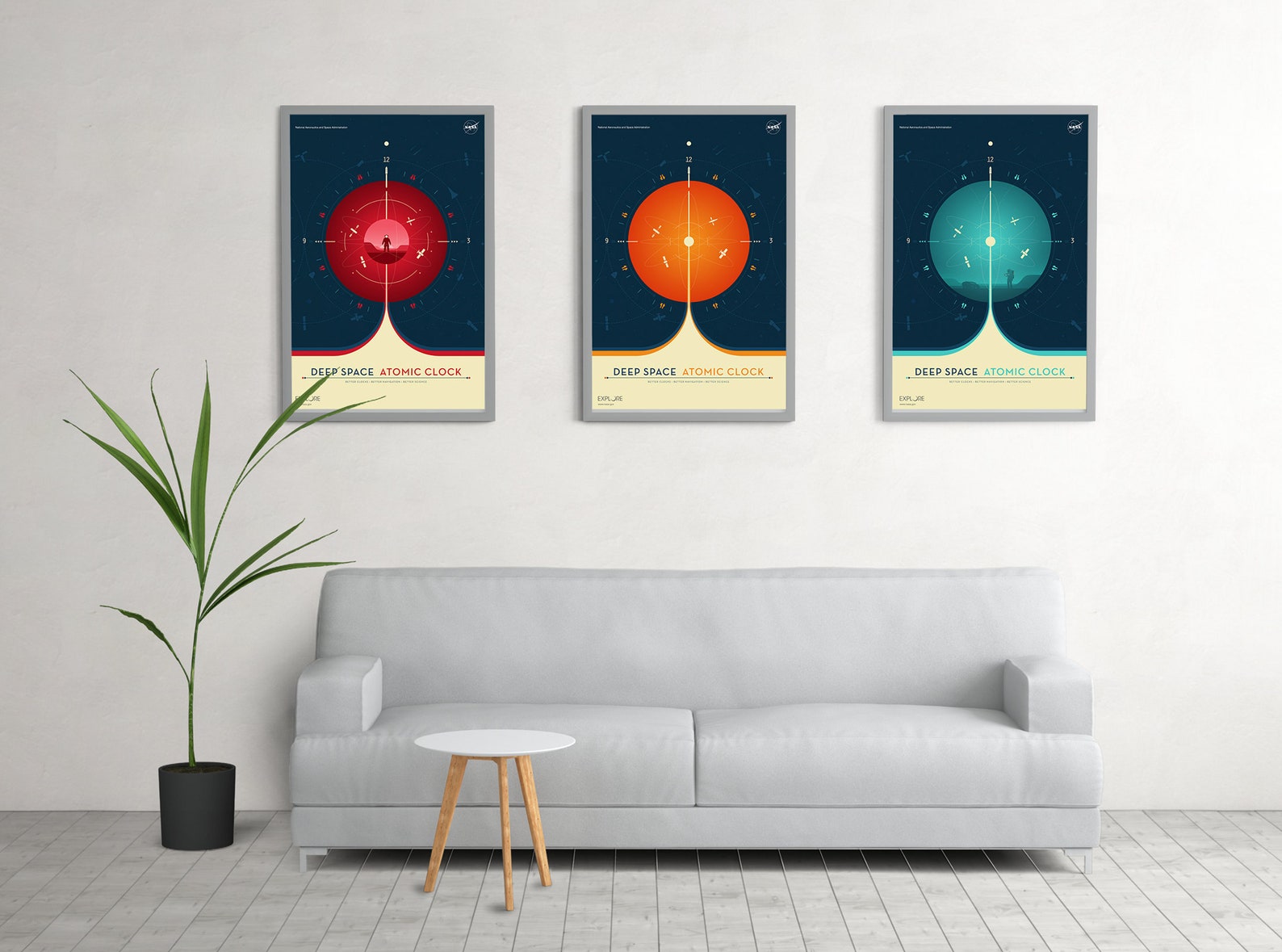 NASA / JPL Deep Space Atomic Clock Poster Series | Etsy