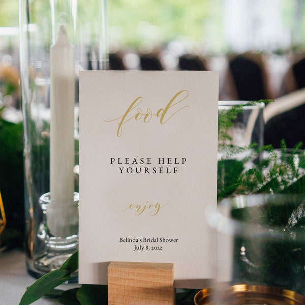 Food Table Sign - Etsy