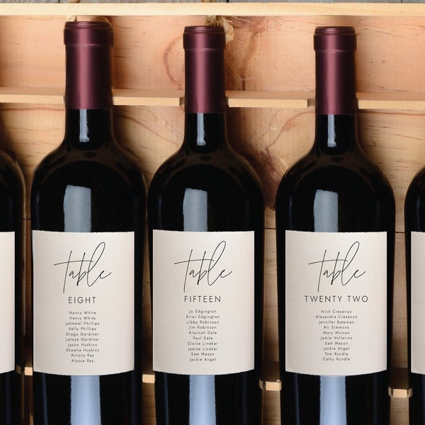 Wedding Seating Chart Wine Bottle - Etsy Wedding Seating Chart Wine Bottle - Etsy