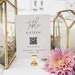 Modern Table Numbers With QR Code Printable Link Guests to - Etsy