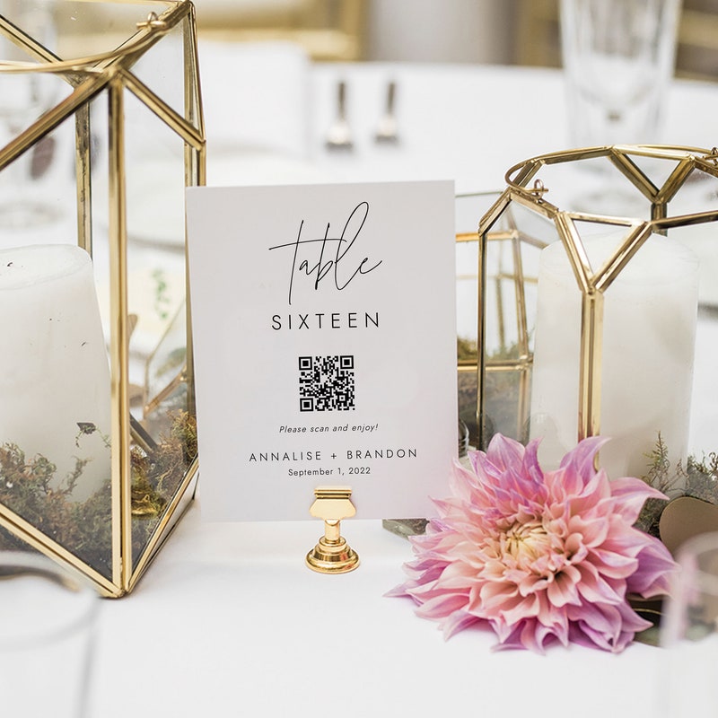 Modern Table Numbers - Etsy