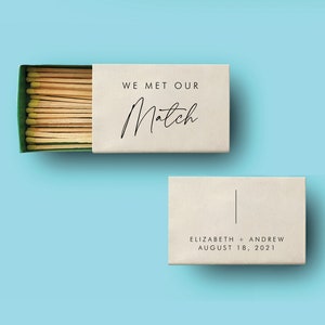 We Met Our Match Matchbox Template, the Perfect Match Printable ...