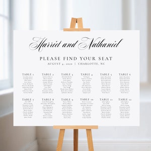 Seating Chart Poster - Find Your Table Chart, Studio Nellcote DIY ...