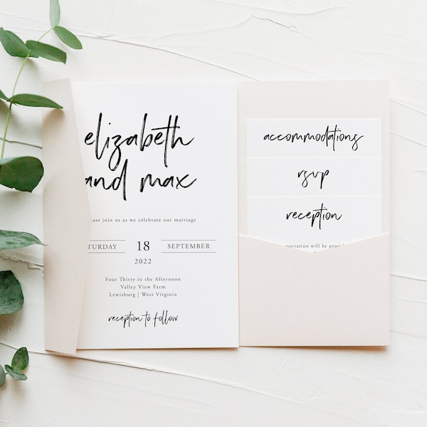 Stackable Wedding Invitations - Etsy