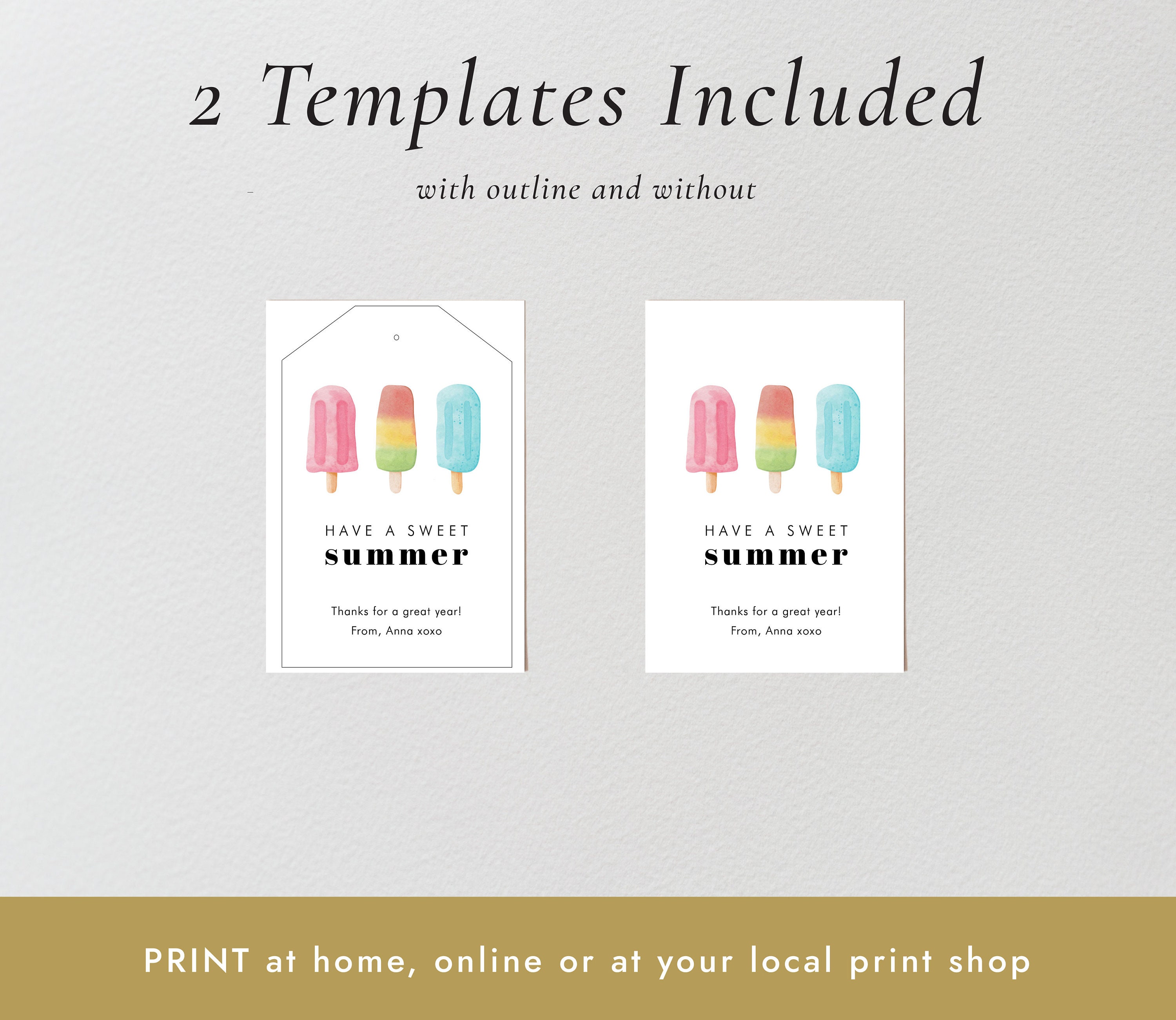 Have a Sweet Summer Gift Tags End of School Favor Tag - Etsy