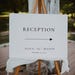 Reception This Way Sign, Wedding Reception Printable, Directions Sign ...