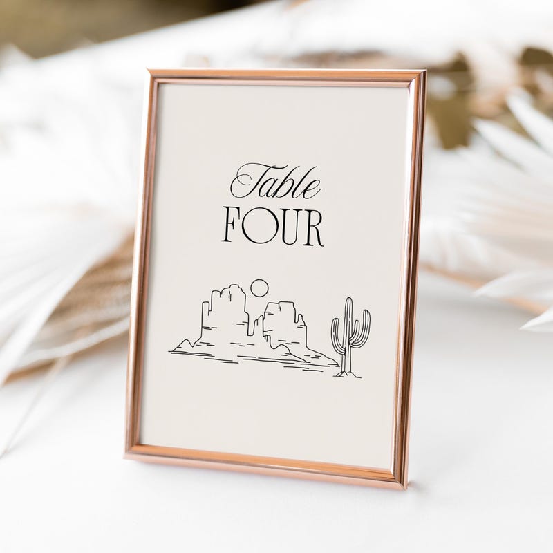 Western Table Number - Etsy