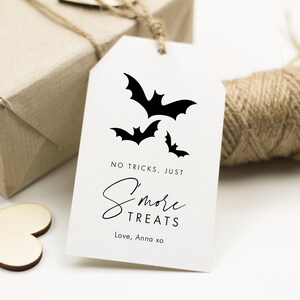 Scary Bats Smore's Halloween Gift Tags, Halloween Label, Printable ...