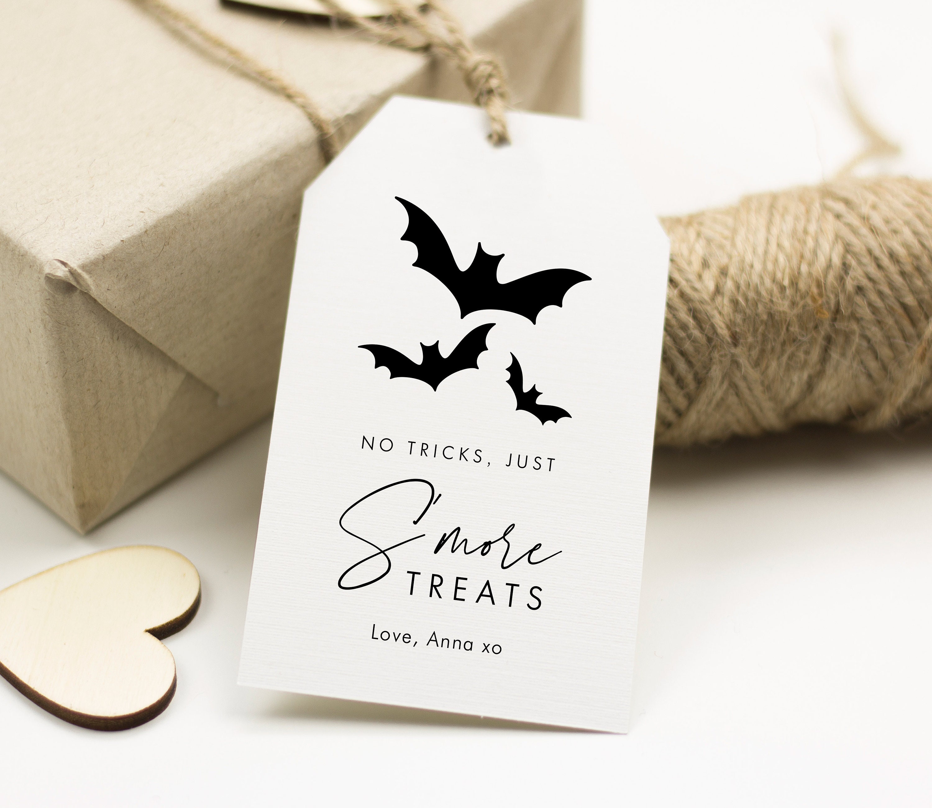Scary Bats Smore's Halloween Gift Tags, Halloween Label, Printable ...